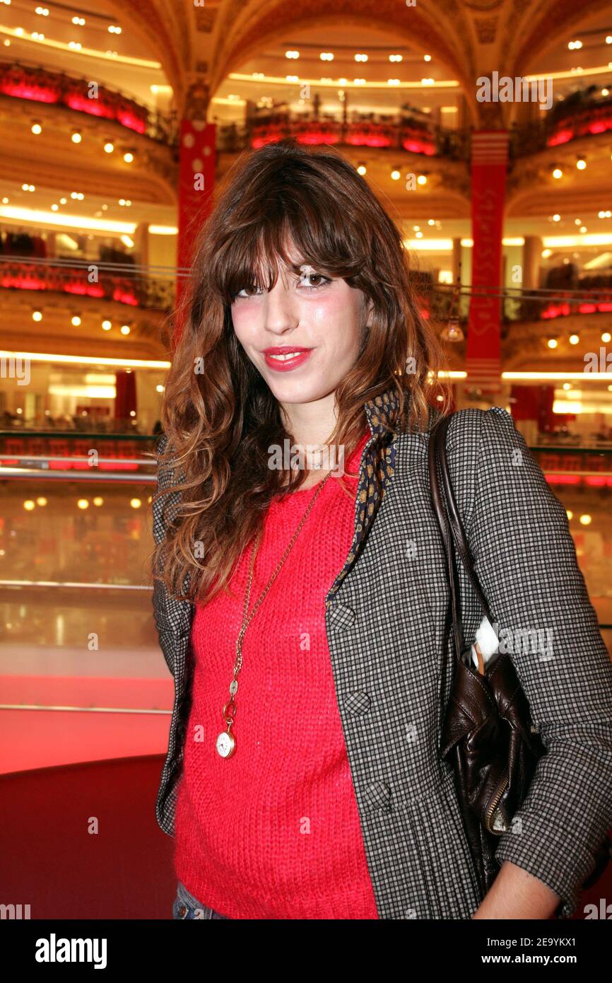 French actress Lou Doillon opens officially the winter sales of the ...