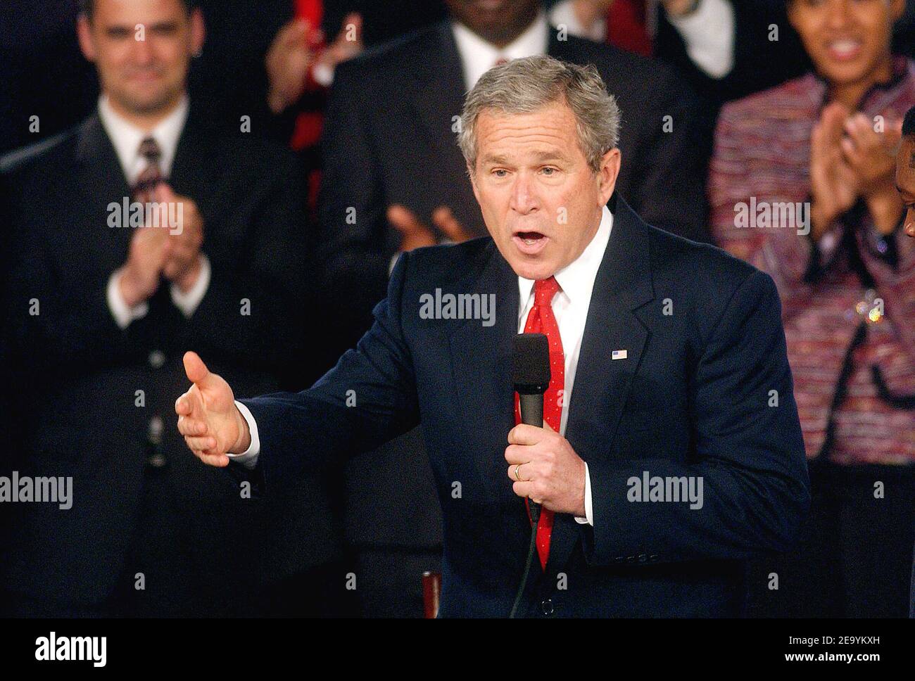 President George W. Bush participates in a conversation on revamping ...
