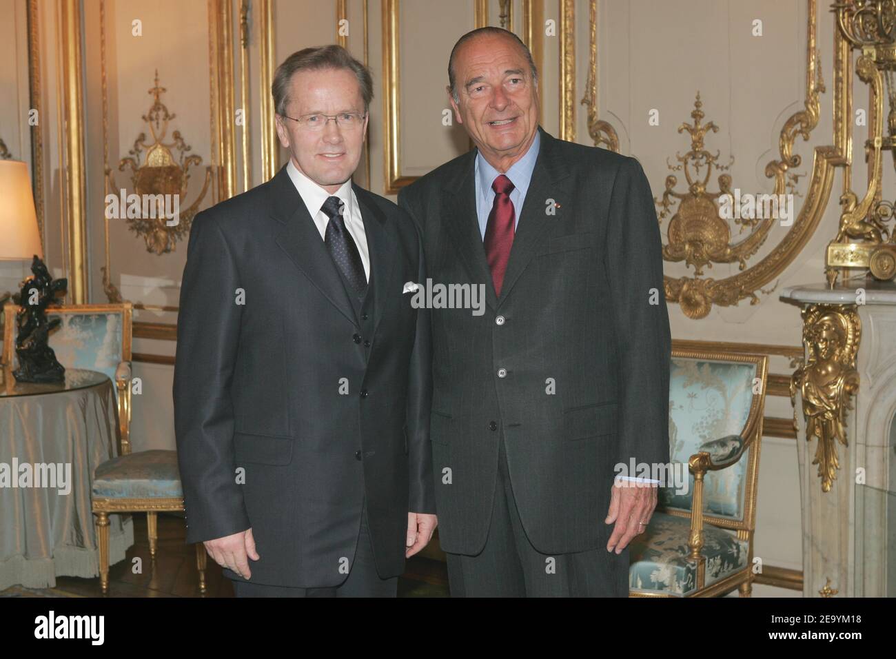 Iceland ambassador Tomas Ingi Olrich and French President, Jacques ...