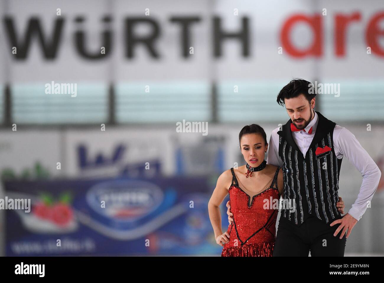 Jennifer JANSE VAN RENSBURG & Benjamin STEFFAN from Germany, compete in ...