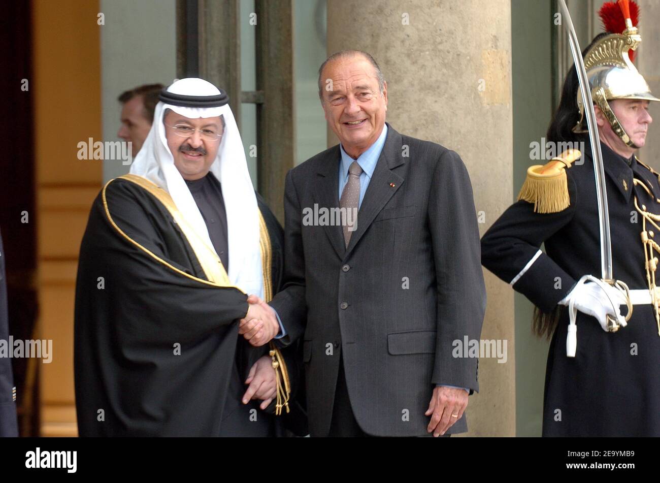 French President Jacques Chirac received Iraq's interim President Ghazi ...