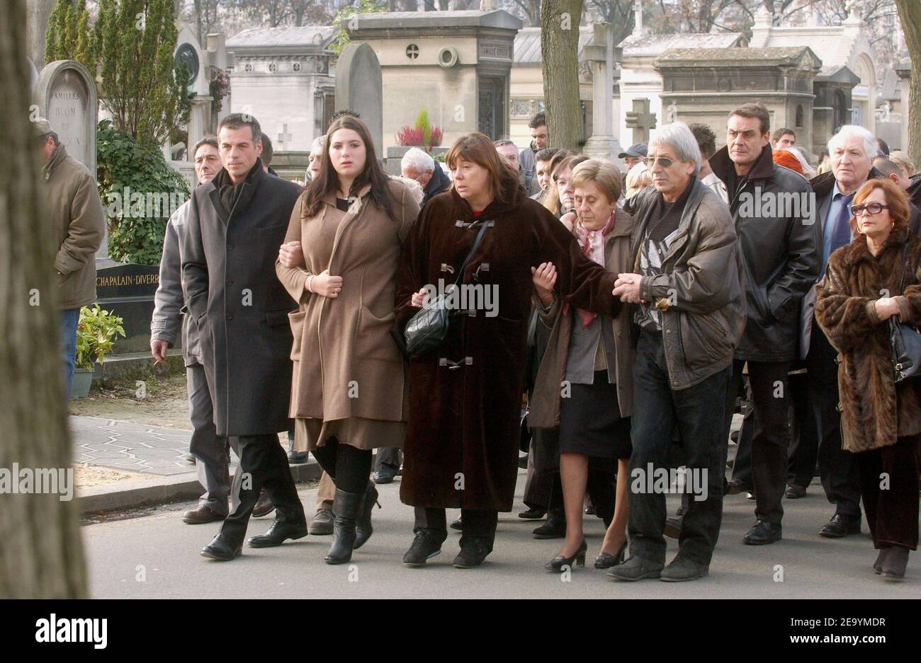 French actress Michele Bernier with her daughter Charlotte and former ...