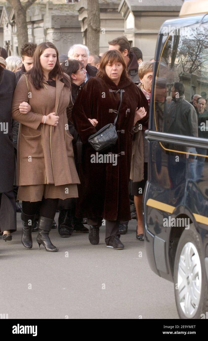 French actress Michele Bernier with her daughter Charlotte attends the ...