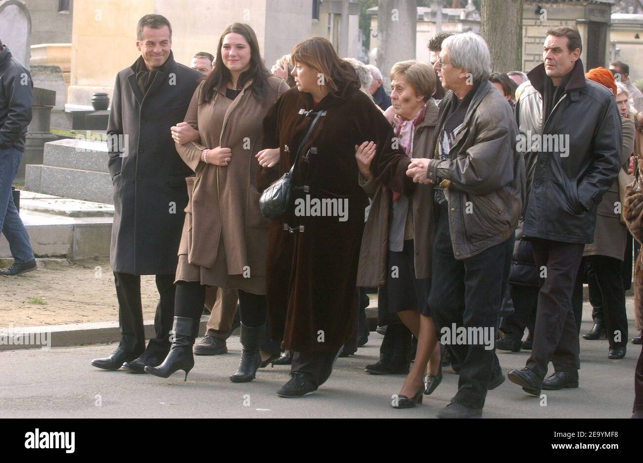 French actress Michele Bernier with her daughter Charlotte and former ...