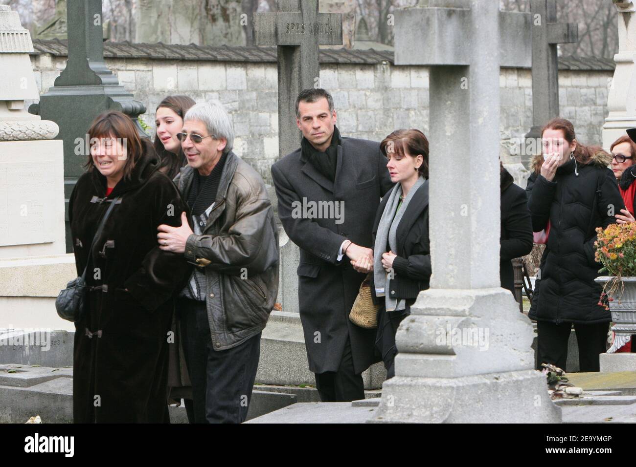 French actress Michele Bernier with her daughter Charlotte and former ...