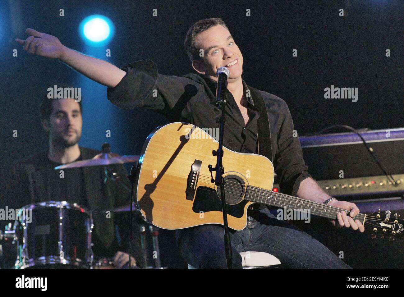 French Canadian Singer Garou performs during the celebration of the 20 ...