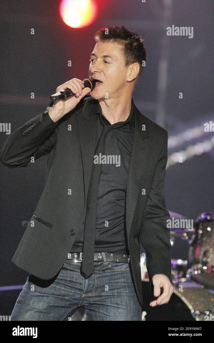 French Singer Etienne Daho performs during the celebration of the 20 th ...