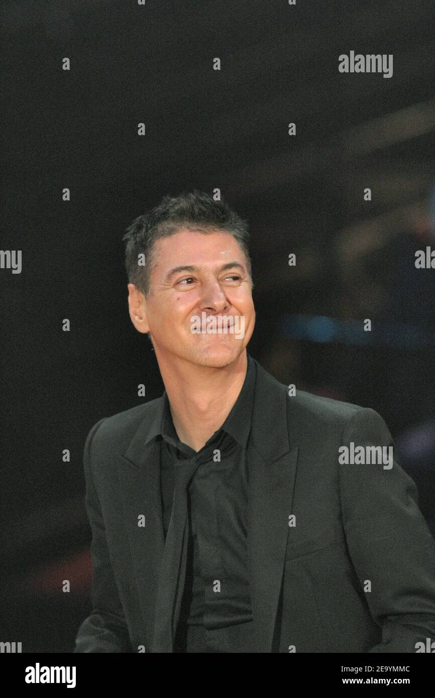 French Singer Etienne Daho performs during the celebration of the 20 th ...