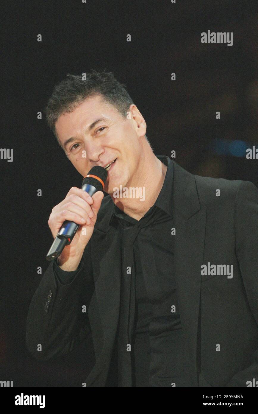 French Singer Etienne Daho performs during the celebration of the 20 th ...
