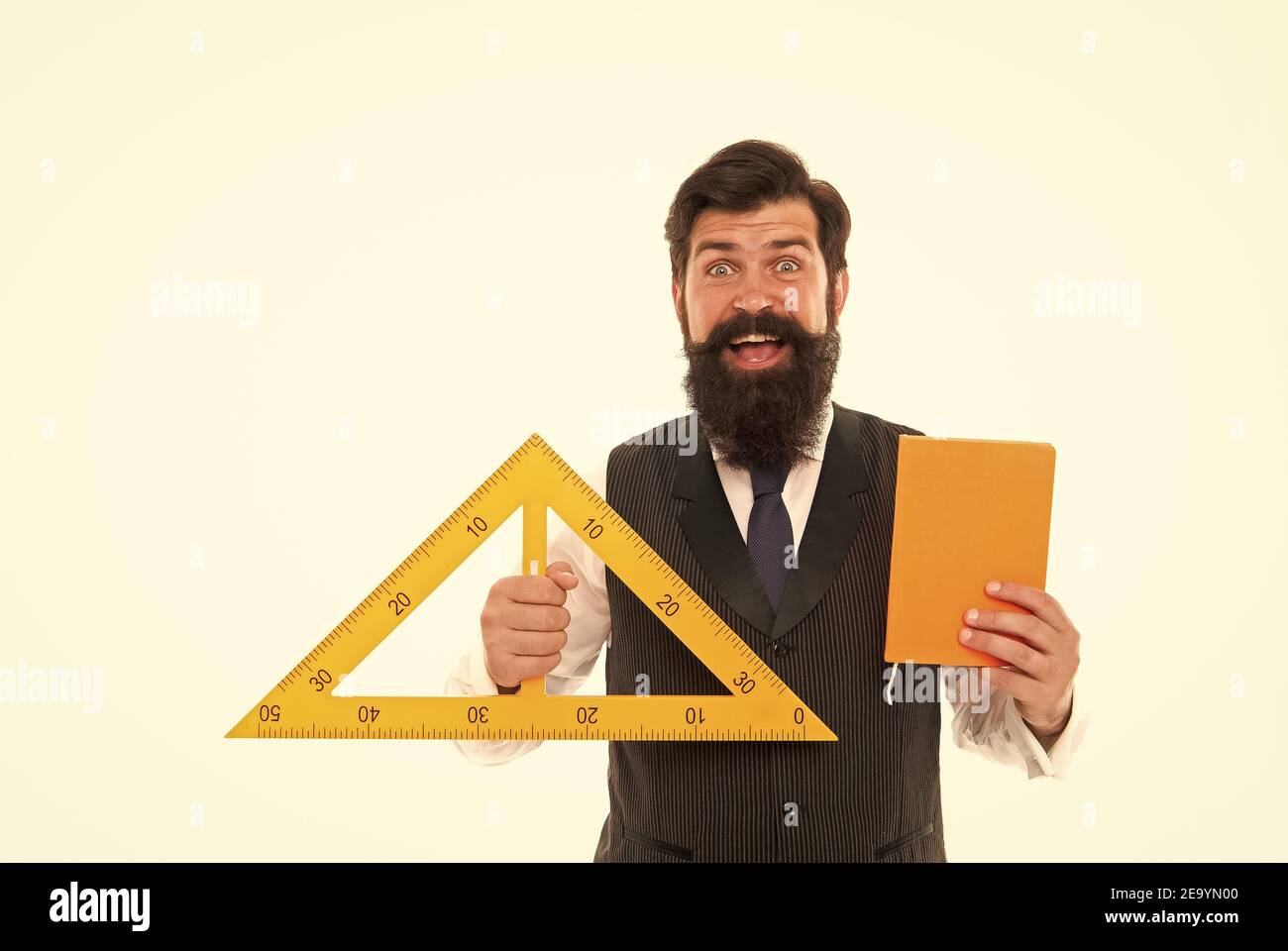 Geometry works wonders for you. Geometry teacher ready for lesson ...