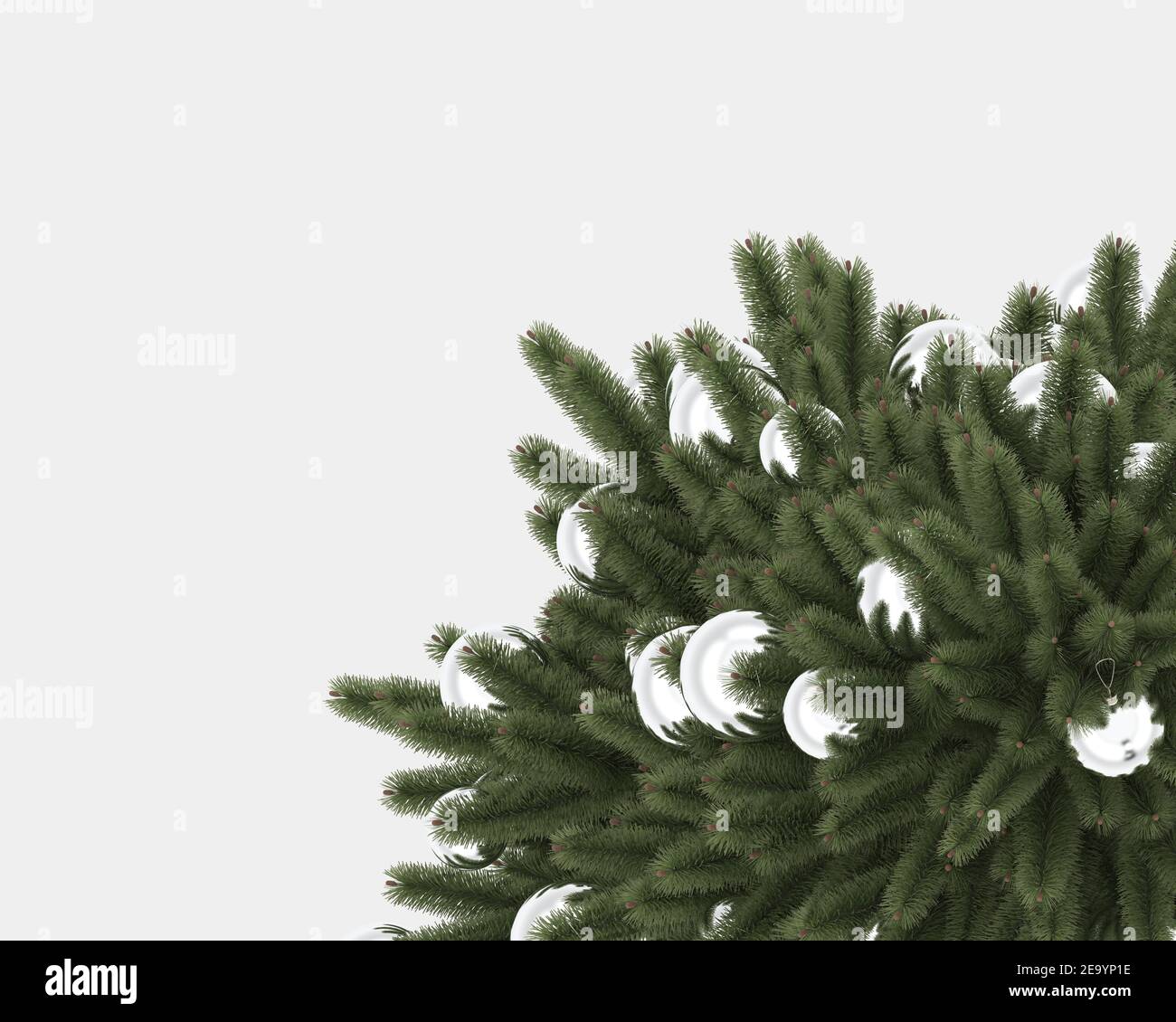 Christmas tree isolated on grey background. 3d rendering - illustration ...