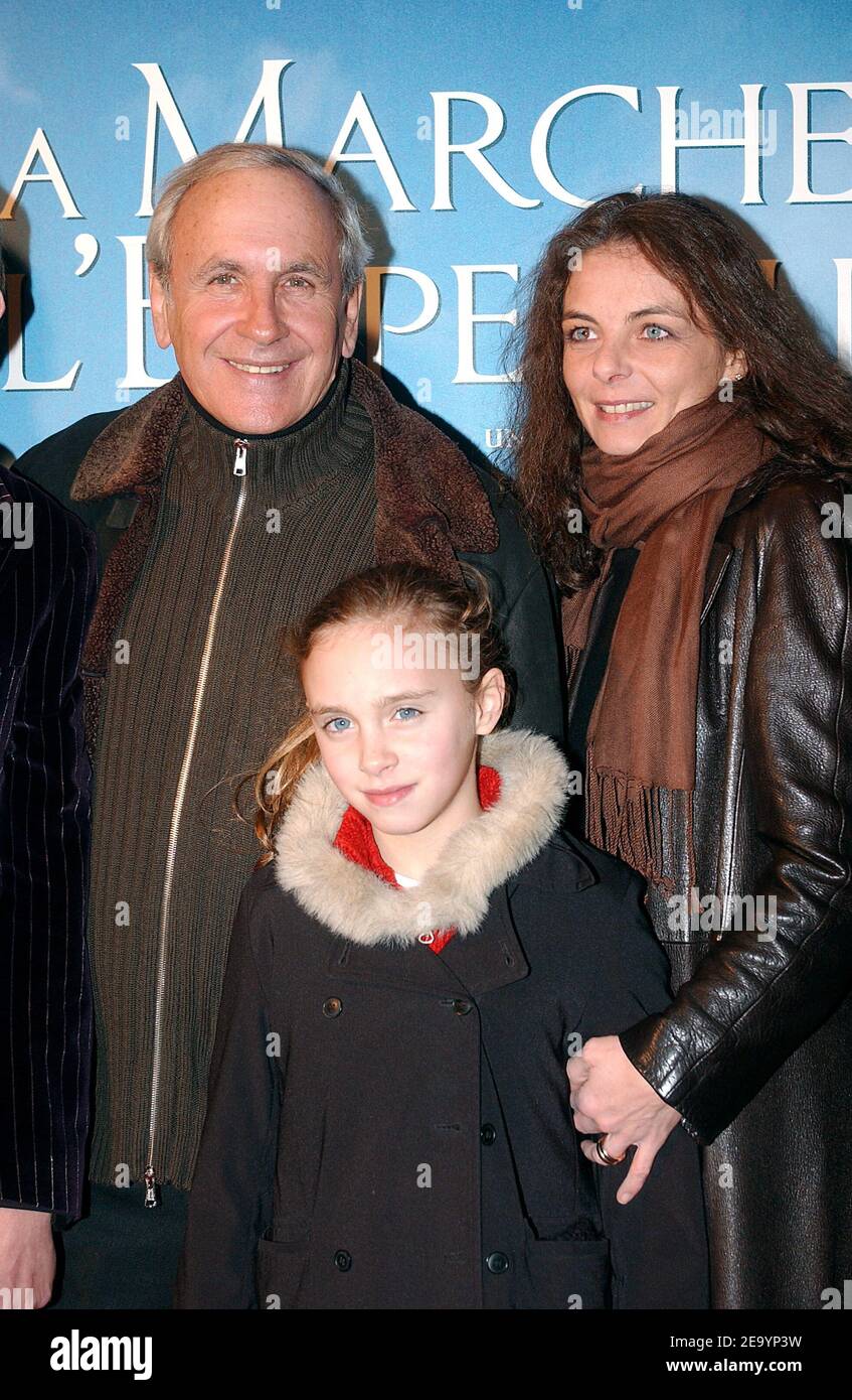 TV presenter Patrice Laffont with wife Valerie and daughter Mathilde ...