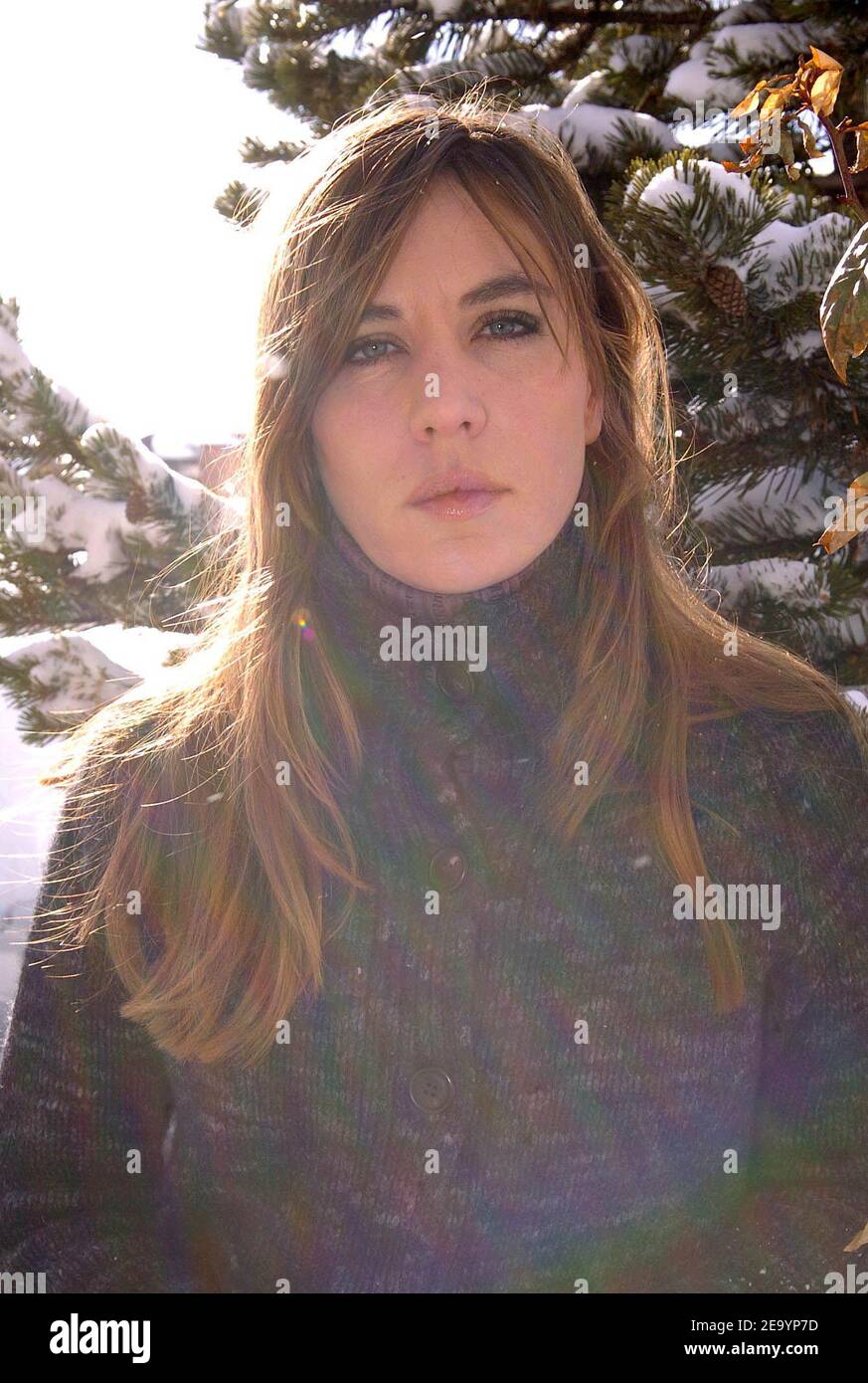 French actress Mathilde Seigner poses at a photocall for her movie ...