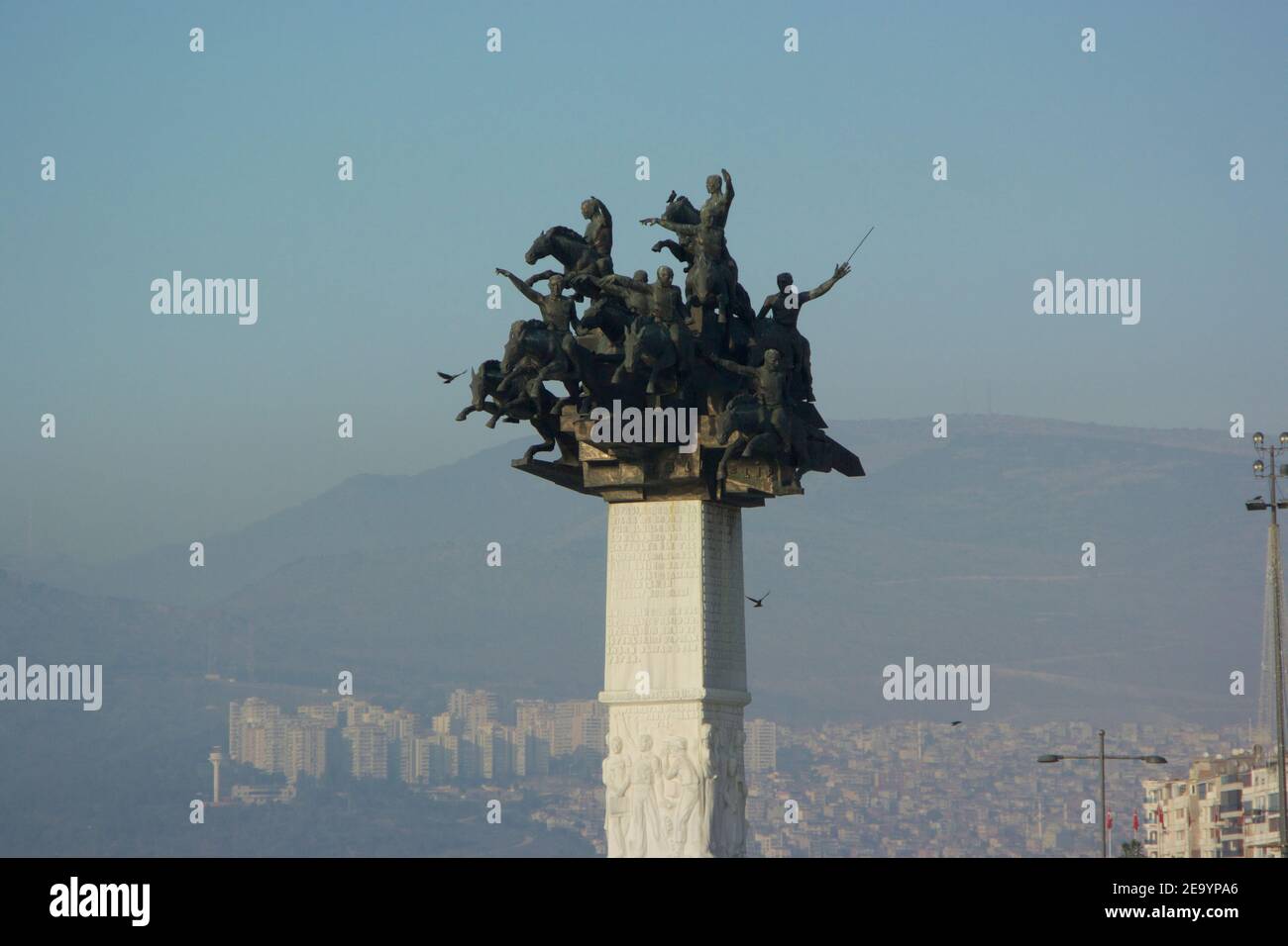 Republic Tree monument, Gundogdu Meydani Aniti, Izmir, Turkey Stock ...