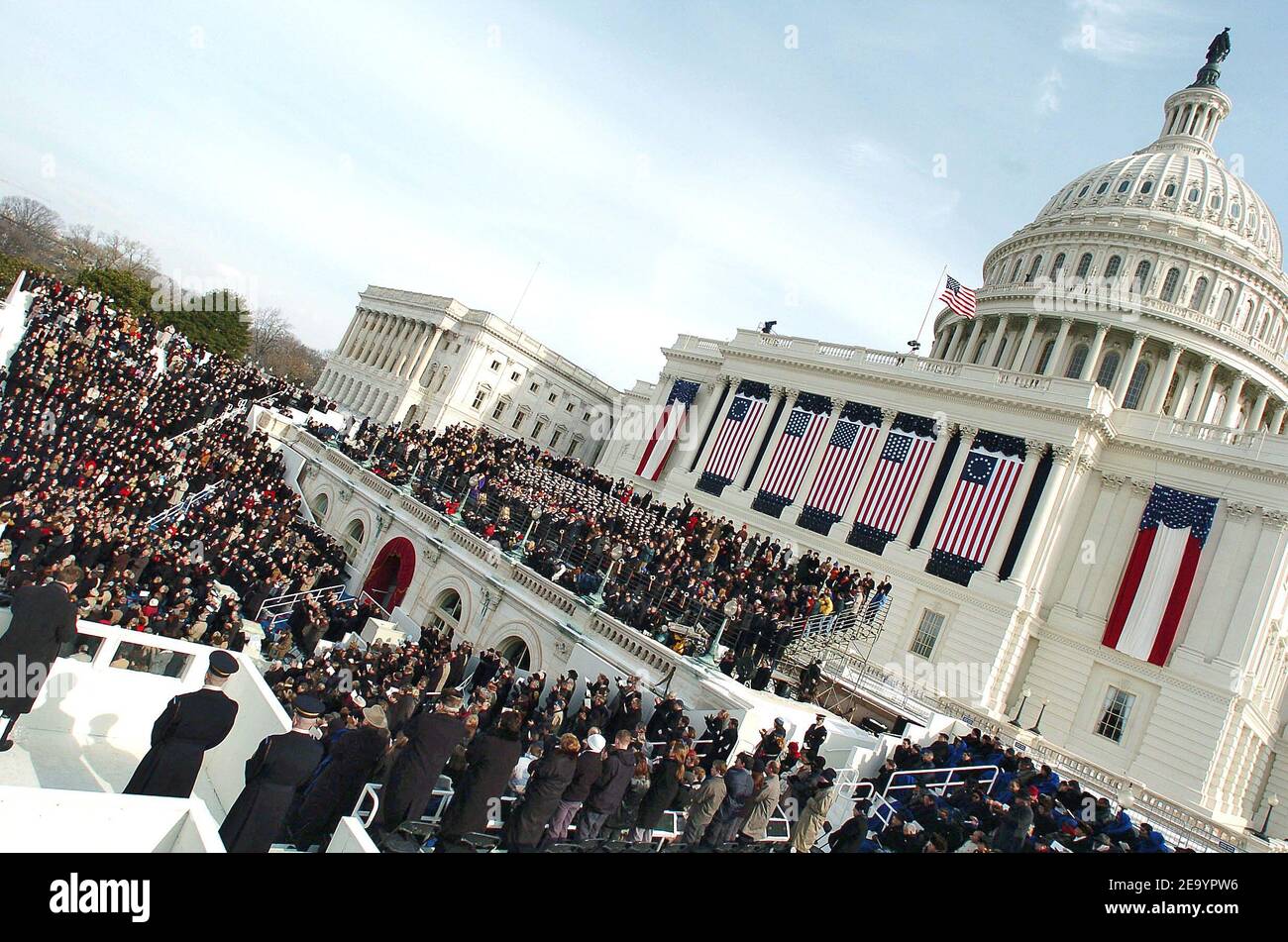 General views of the Capitol during the Inauguration ceremonies on ...