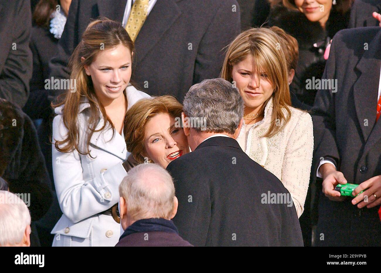 His family greats U.S. President George W. Bush during Inauguration ...