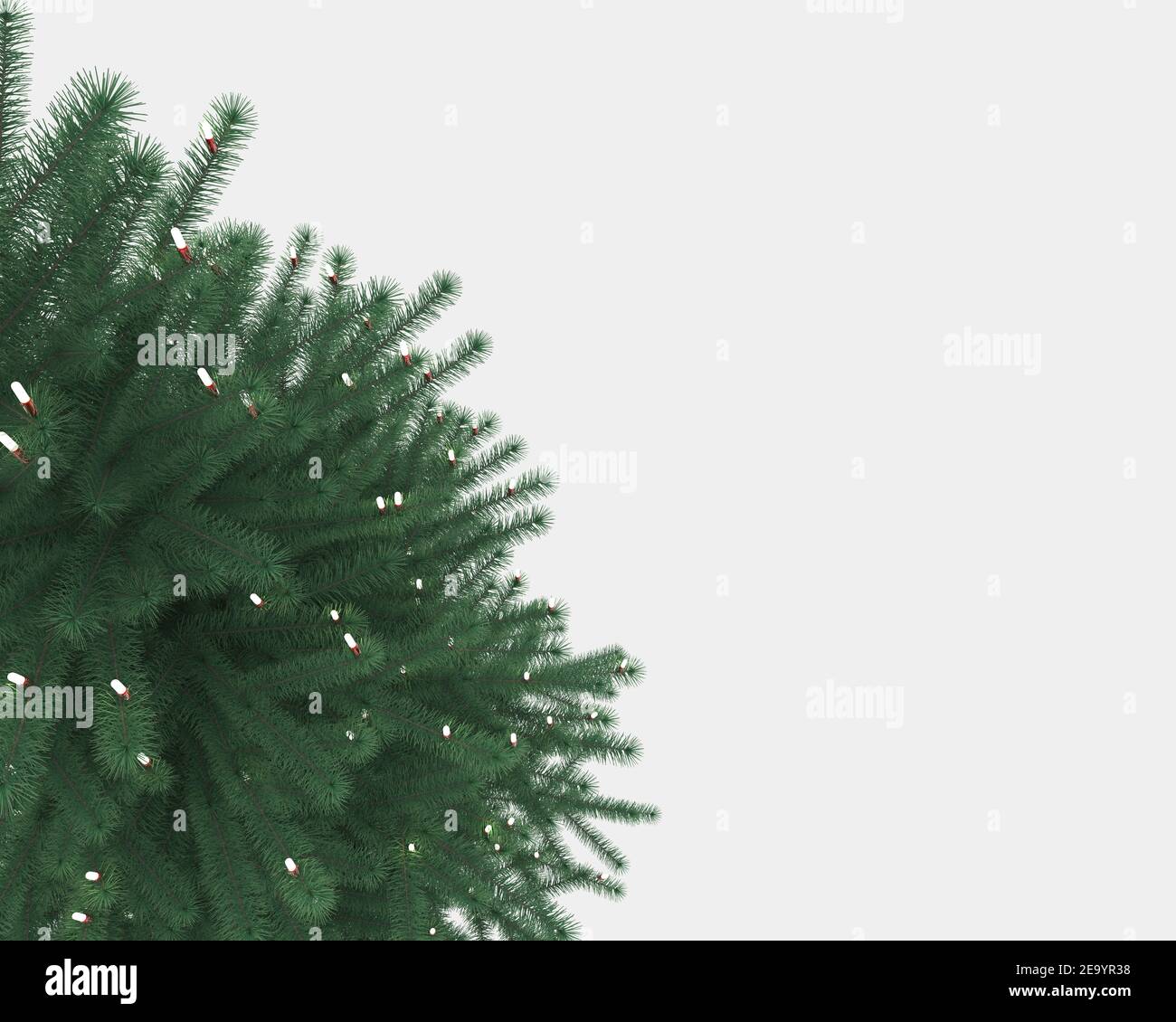 Christmas tree isolated on grey background. 3d rendering - illustration ...