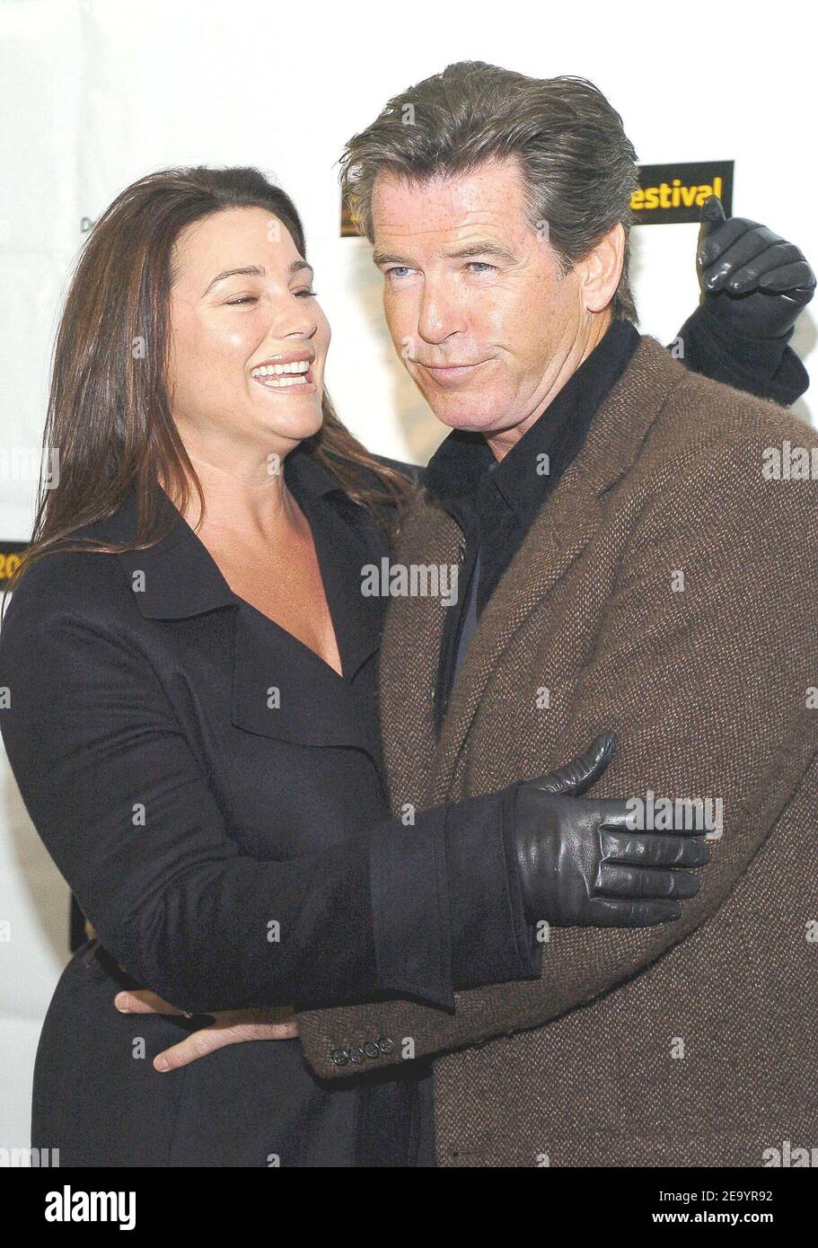 "Cast member Pierce Brosnan and wife Keely Shaye Smith attend the ...