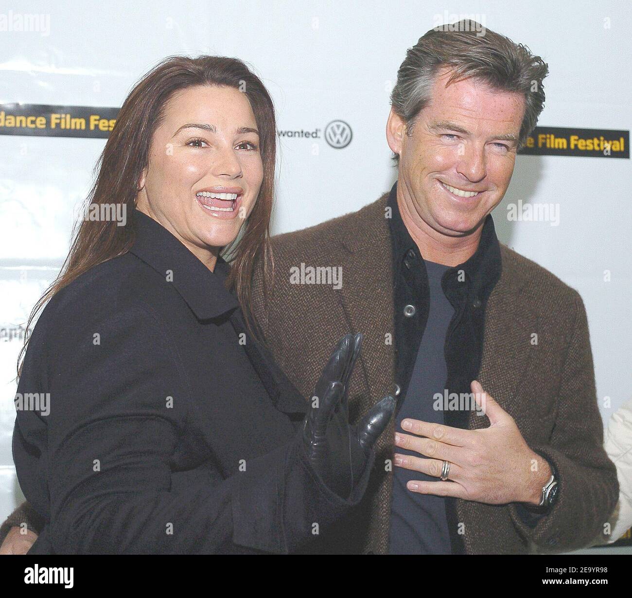 "Cast member Pierce Brosnan and wife Keely Shaye Smith attend the ...