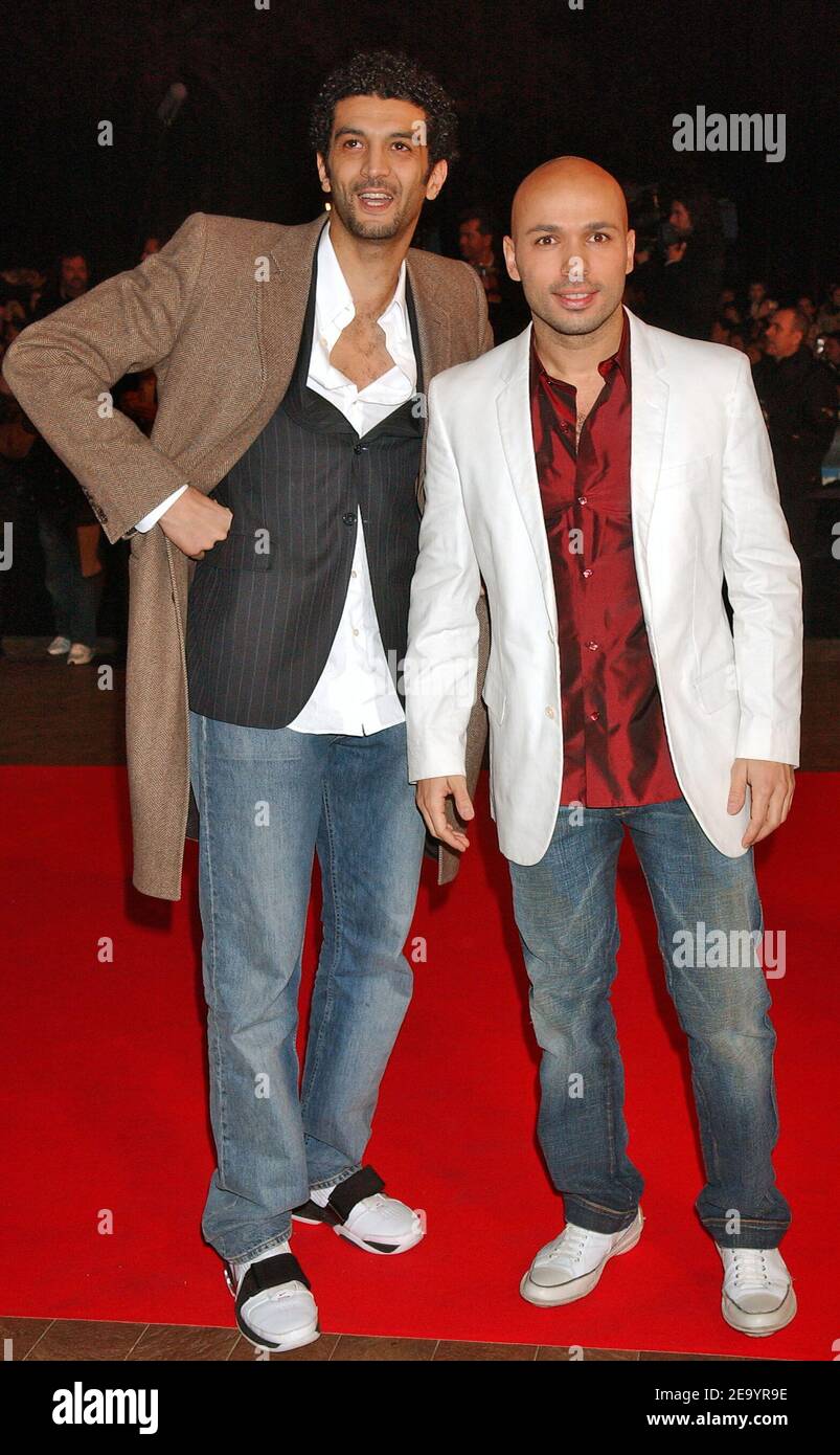 French actors Eric and Ramzy arrive at the 6th edition of the NRJ Music ...