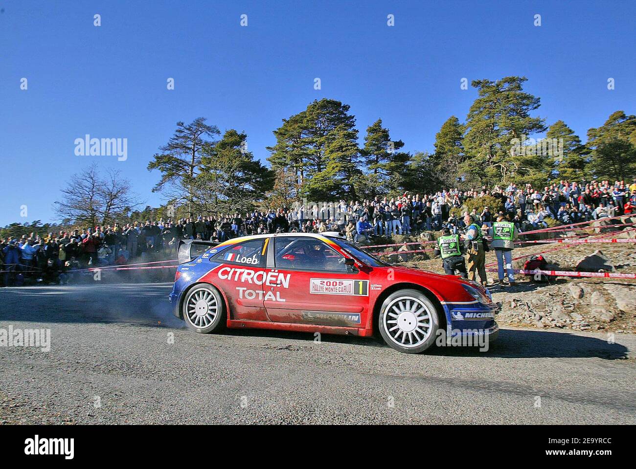 French driver Sebastien Loeb on Citroën Xsara WRC during the Monte ...