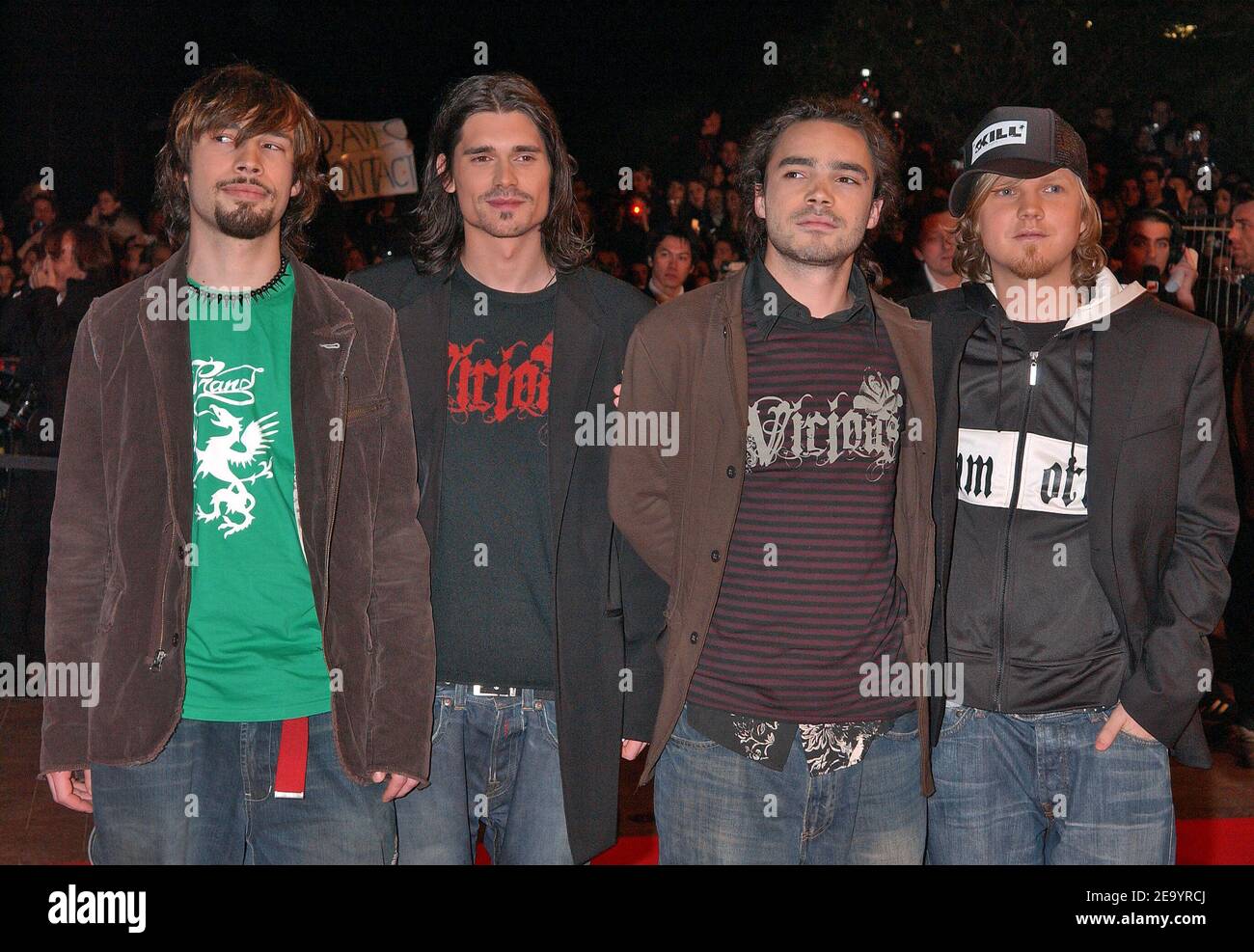 French band Kyo arrives at the 6th edition of the NRJ Music Awards at ...