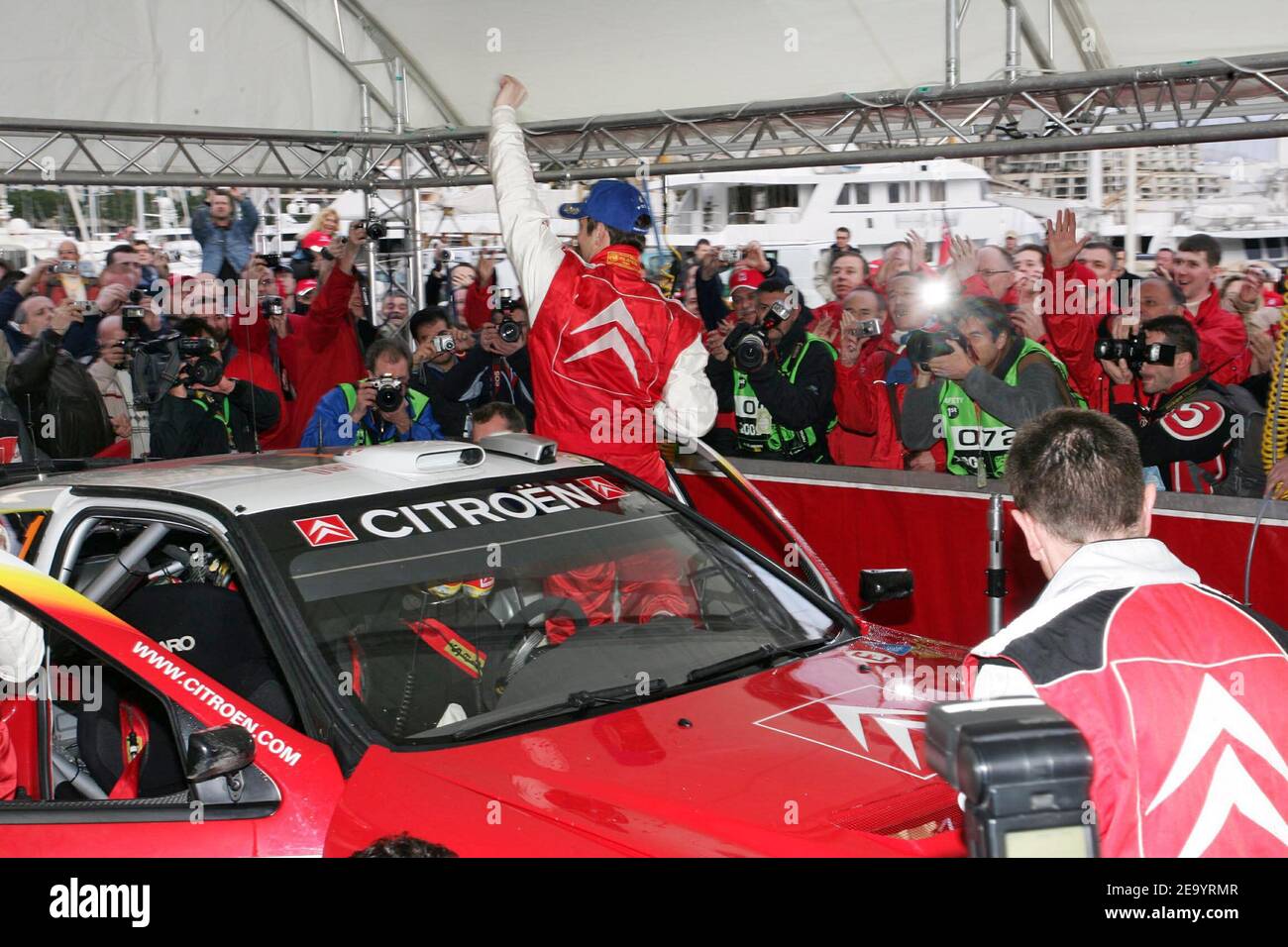 French driver Sebastien Loeb, Citroën Xsara WRC during the Monte Carlo ...