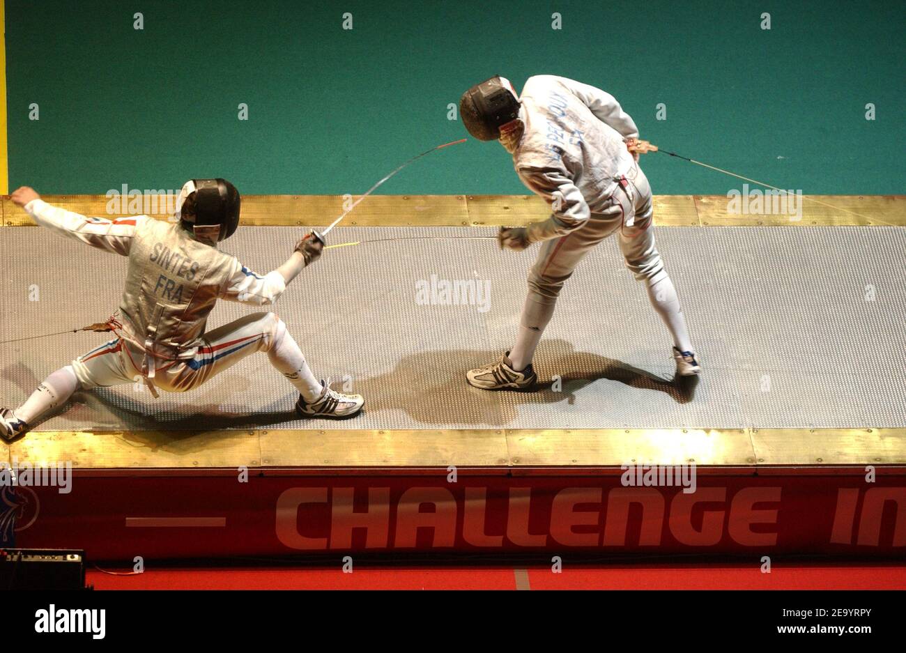 French Fencer Erwan Le Pechoux won 15-9 against French Fencer Victor ...