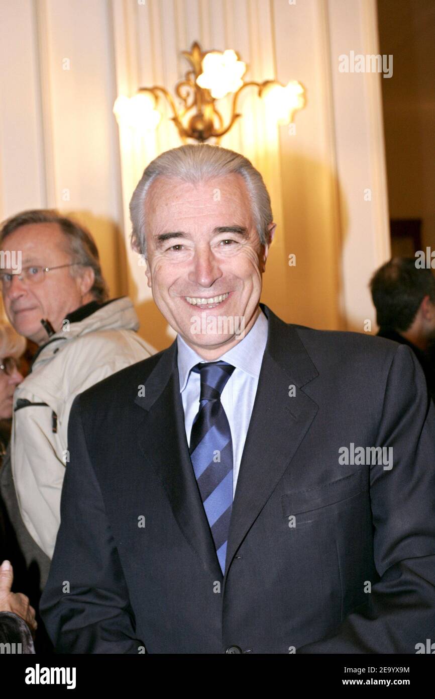 French transport minister Gilles de Robien arrives at the premiere of ...