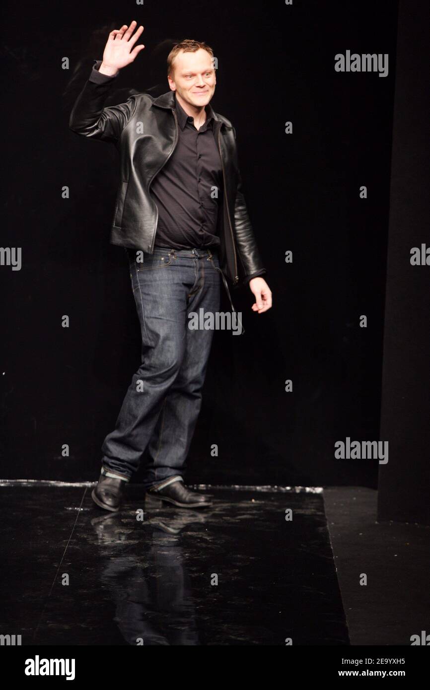 French designer Richard Rene on the runway for his Spring-Summer Haute ...