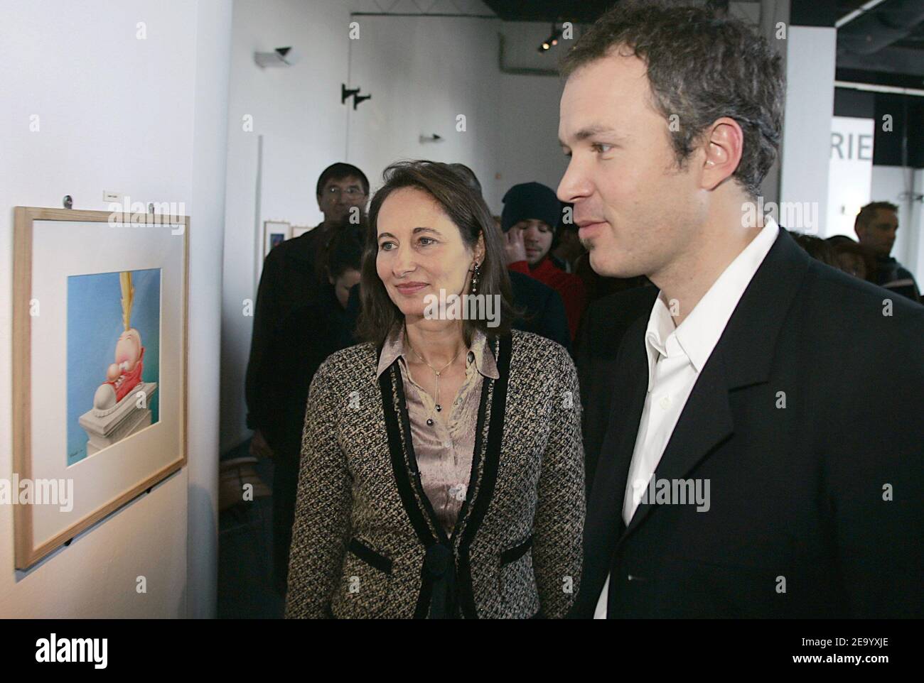 Poitou-Charente Region President Segolene Royal and cartoonist Zep ...