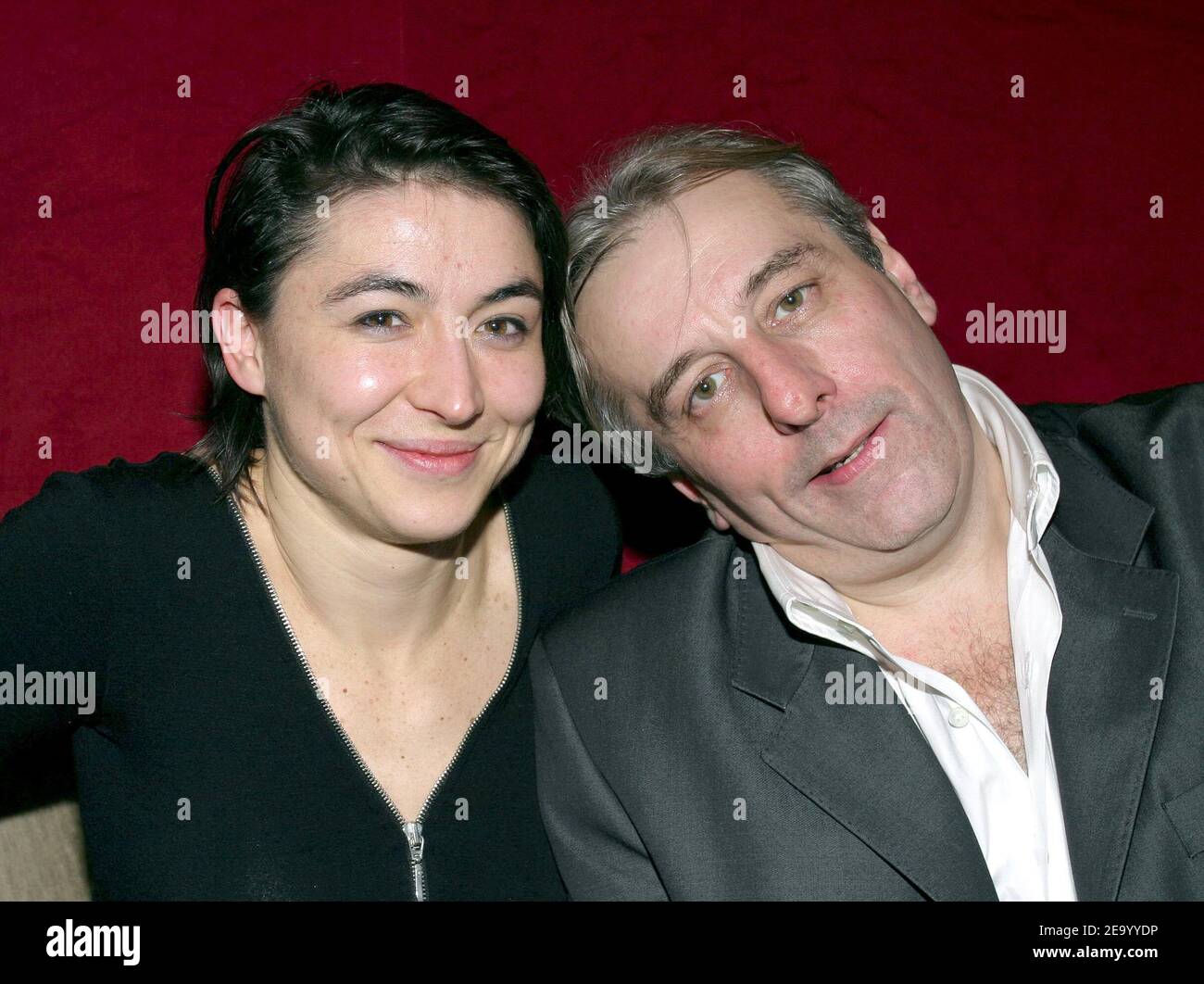 EXCLUSIVE. French humorist Jean-Jacques Devaux poses with his wife ...