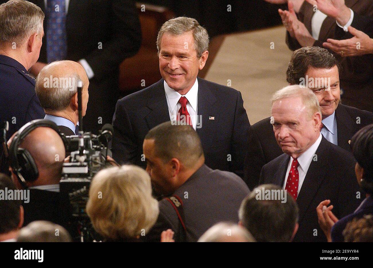 President George W. Bush delivers the State of the Union address before ...