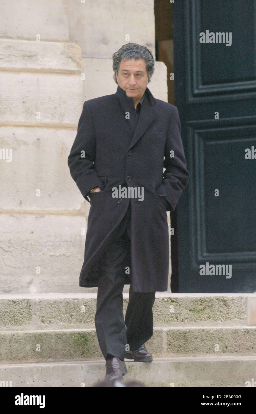 French actor Christian Clavier leaves St-Roch Church in Paris, France ...