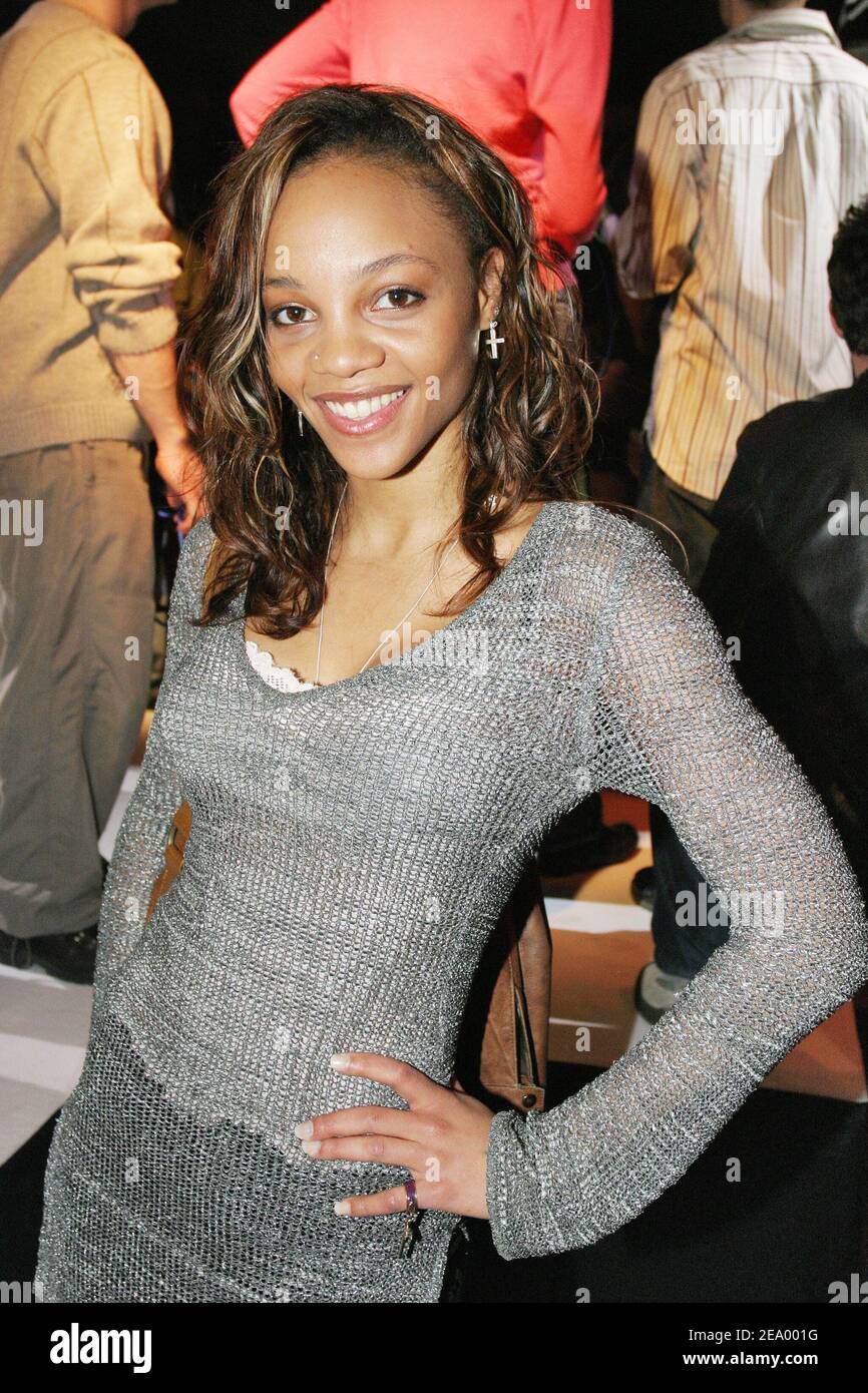 French singer Lydy of the 'L5' during the party for the 'Top Model ...