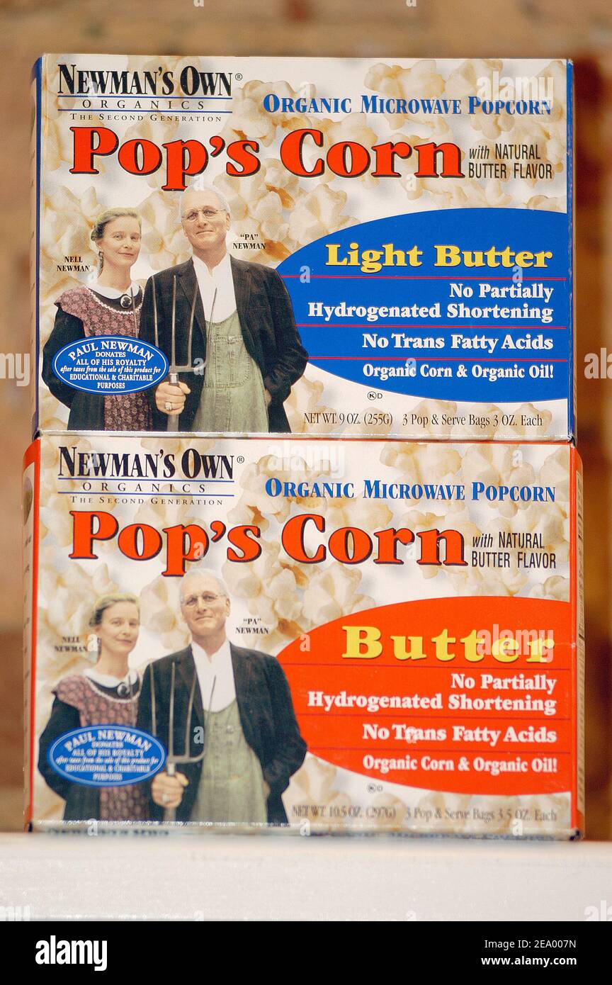 U.S. actor Paul Newman's food product named 'Newman's Own', New York ...