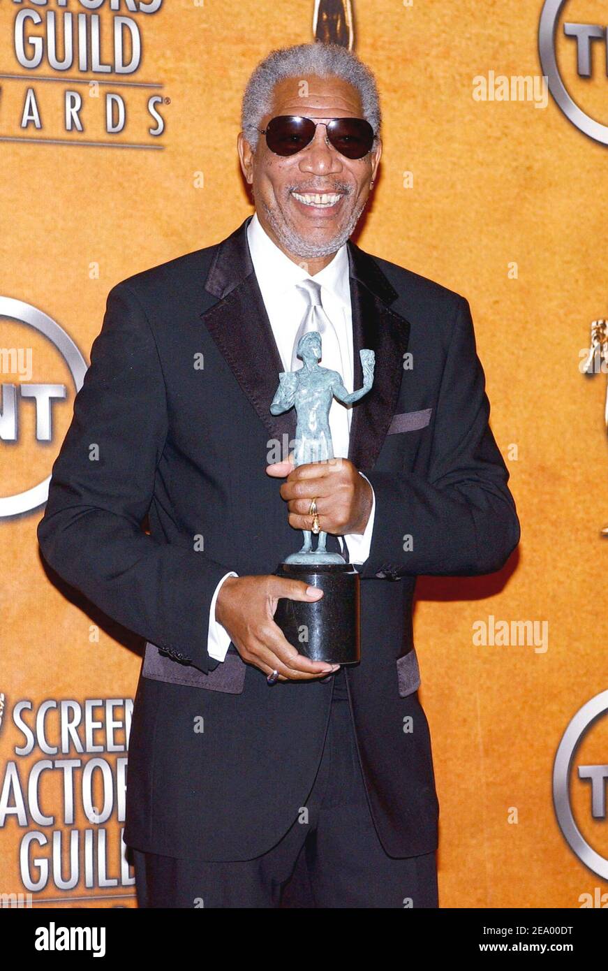 Morgan Freeman (Best Supporting Actor) poses in the pressroom at the ...