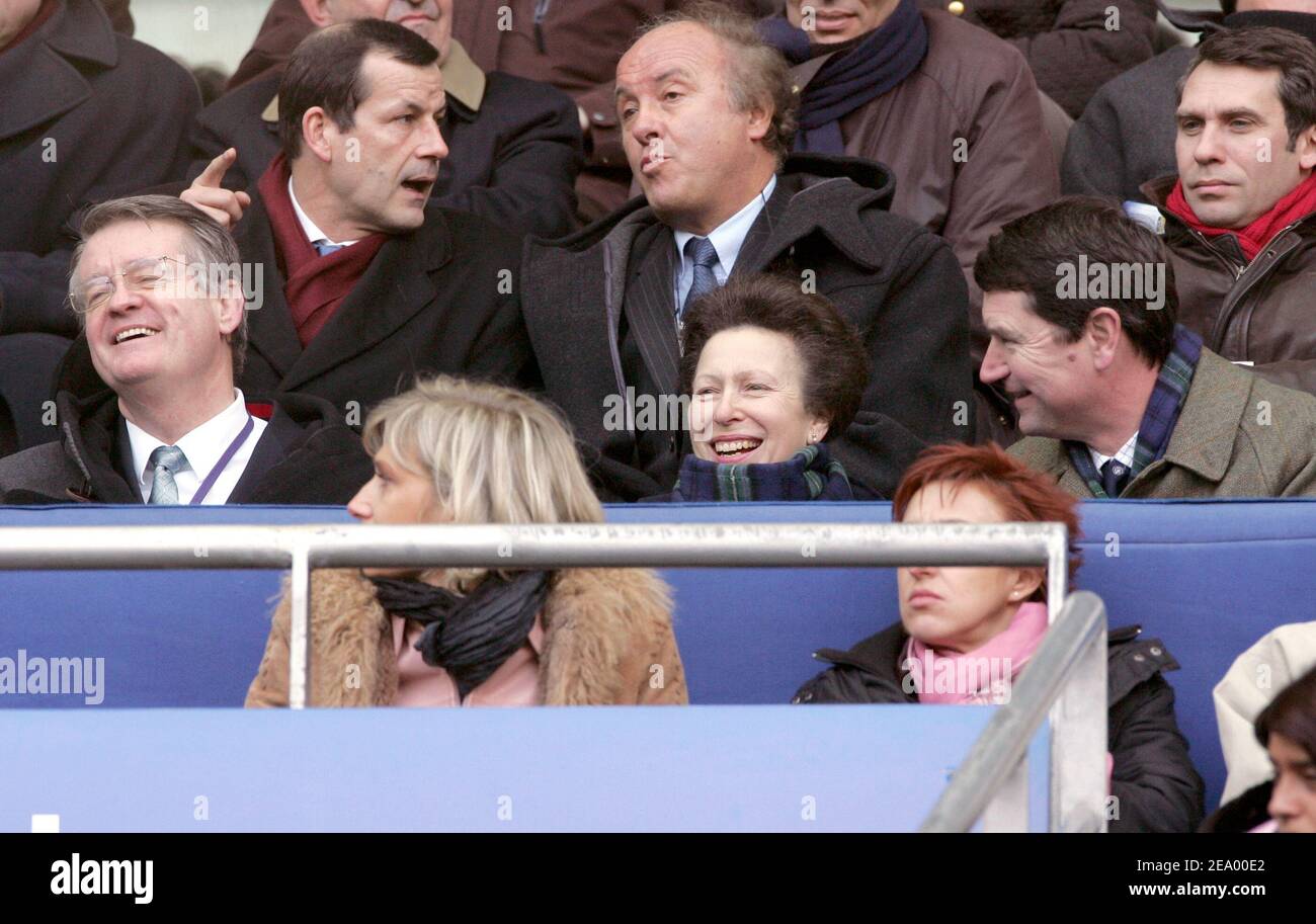 England's princess Anne watches Six Nations rugby match on February 5 ...