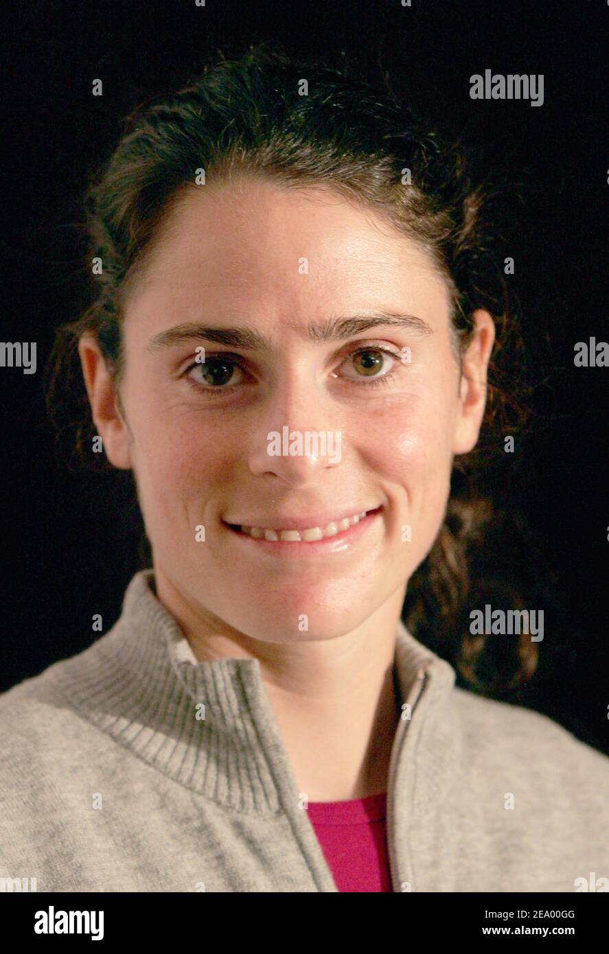 French tennis player Nathalie Dechy attends the press conference for ...