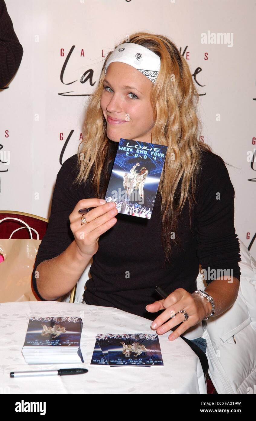 French singer lorie hi-res stock photography and images - Alamy