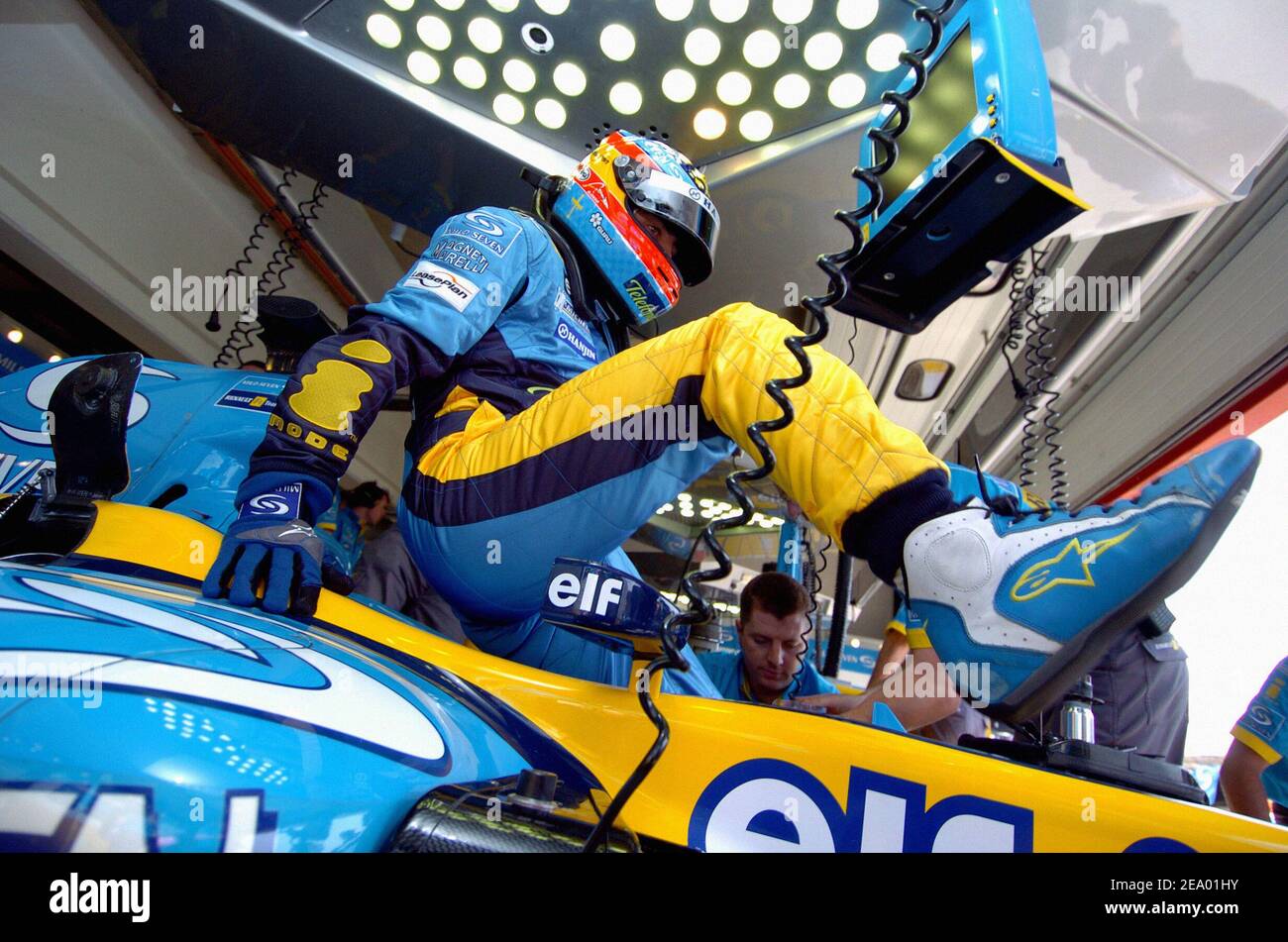 Spanish Formula 1 driver Fernando Alonso ( Renault team) during the ...