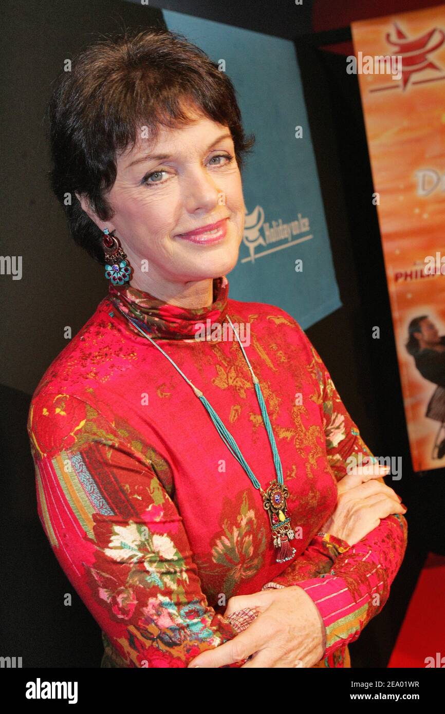 French actress Anny Duperey poses at the premiere of the Holiday on Ice ...