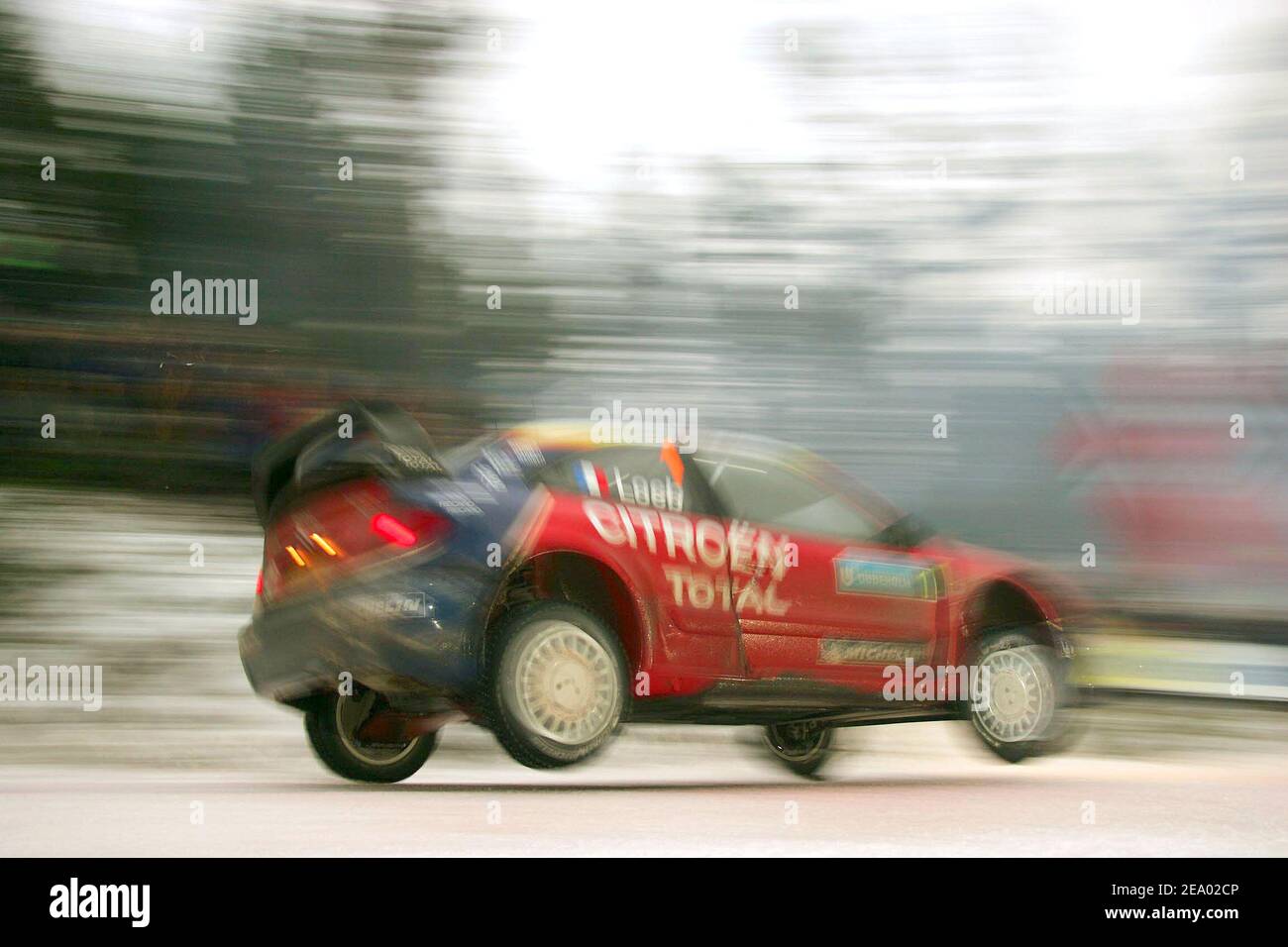 French driver Sebastien Loeb, Citroen Xsara WRC, during the Swedish ...