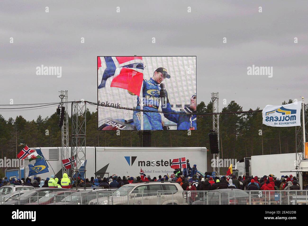 Norwegian driver Petter Solberg, Subaru Impreza WRC during the Swedish ...