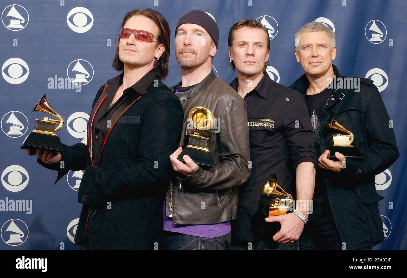 U2 Winners for Best Rock Performance By a Duo or A Group With Vocal in ...