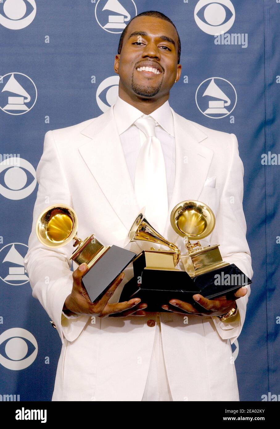 Kanye West Winner for Best Rap Song and Best R&B Song in the pressroom ...