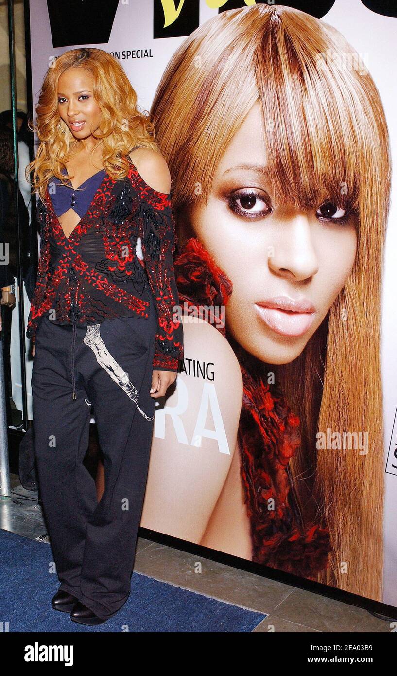 Ciara poses as she arrives at the Vibe Vixen magazine launch party held ...