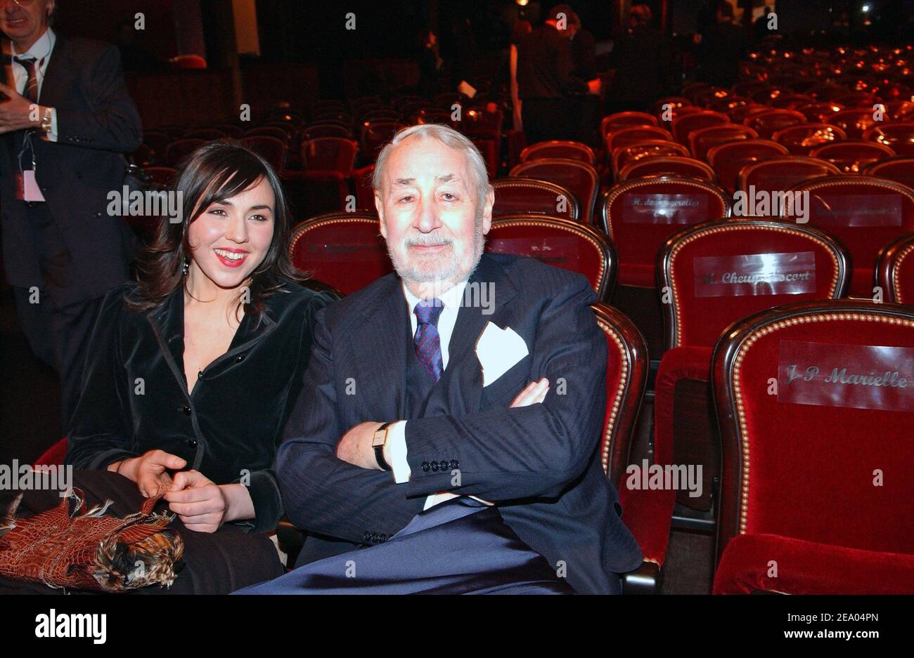 French actor Philippe Noiret attends the 30th Cesar awards ceremony ...