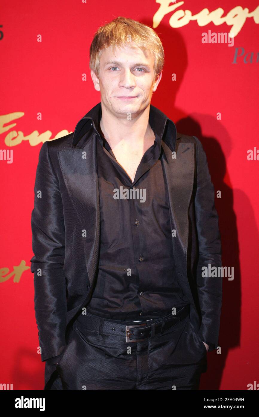 French actor Jeremie Renier arrives at the Fouquet's for the after ...