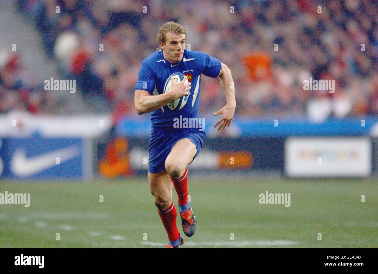 French player Aurelien Rougerie during the match France-Wales RBS 6 ...